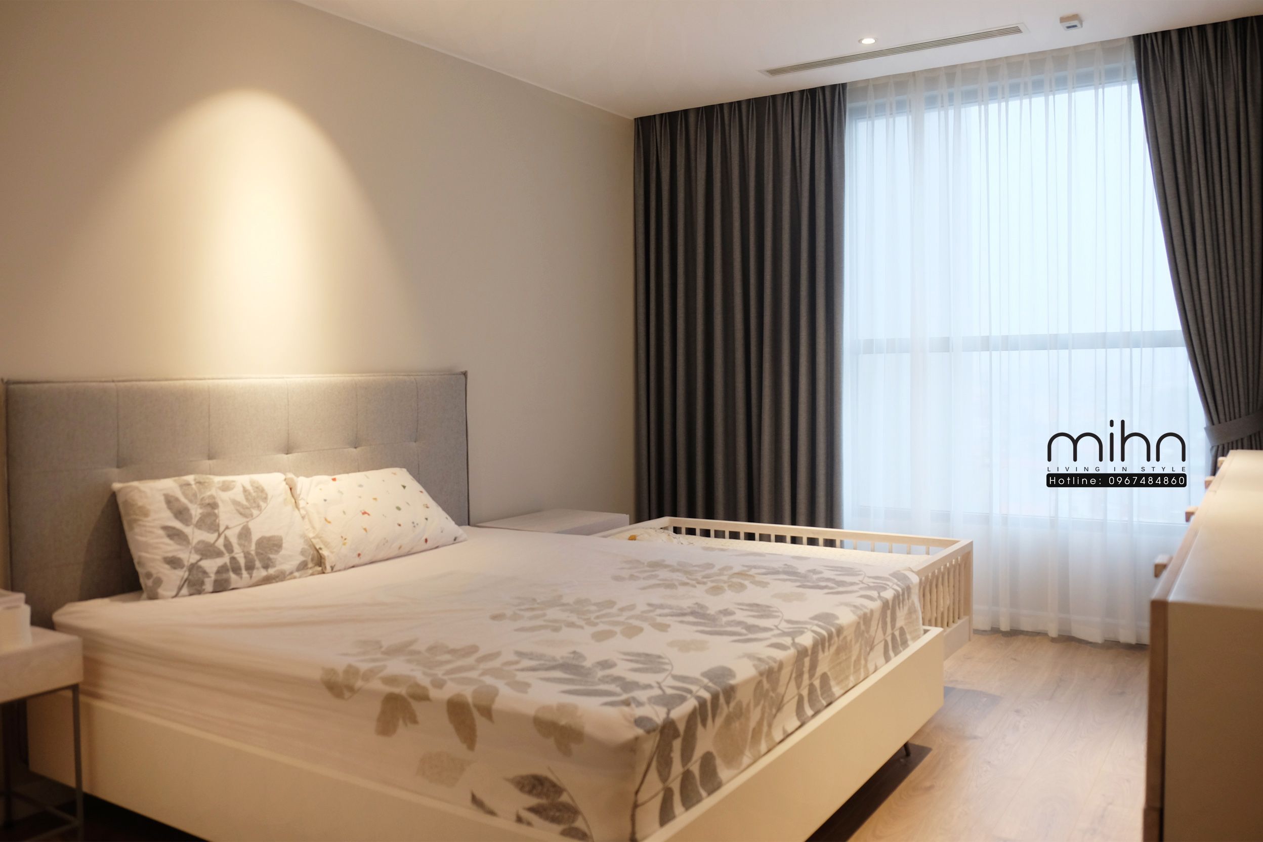 Sự kết hợp hoàn hảo : Rèm vải linen và rèm cản sáng , voan trắng từ ...